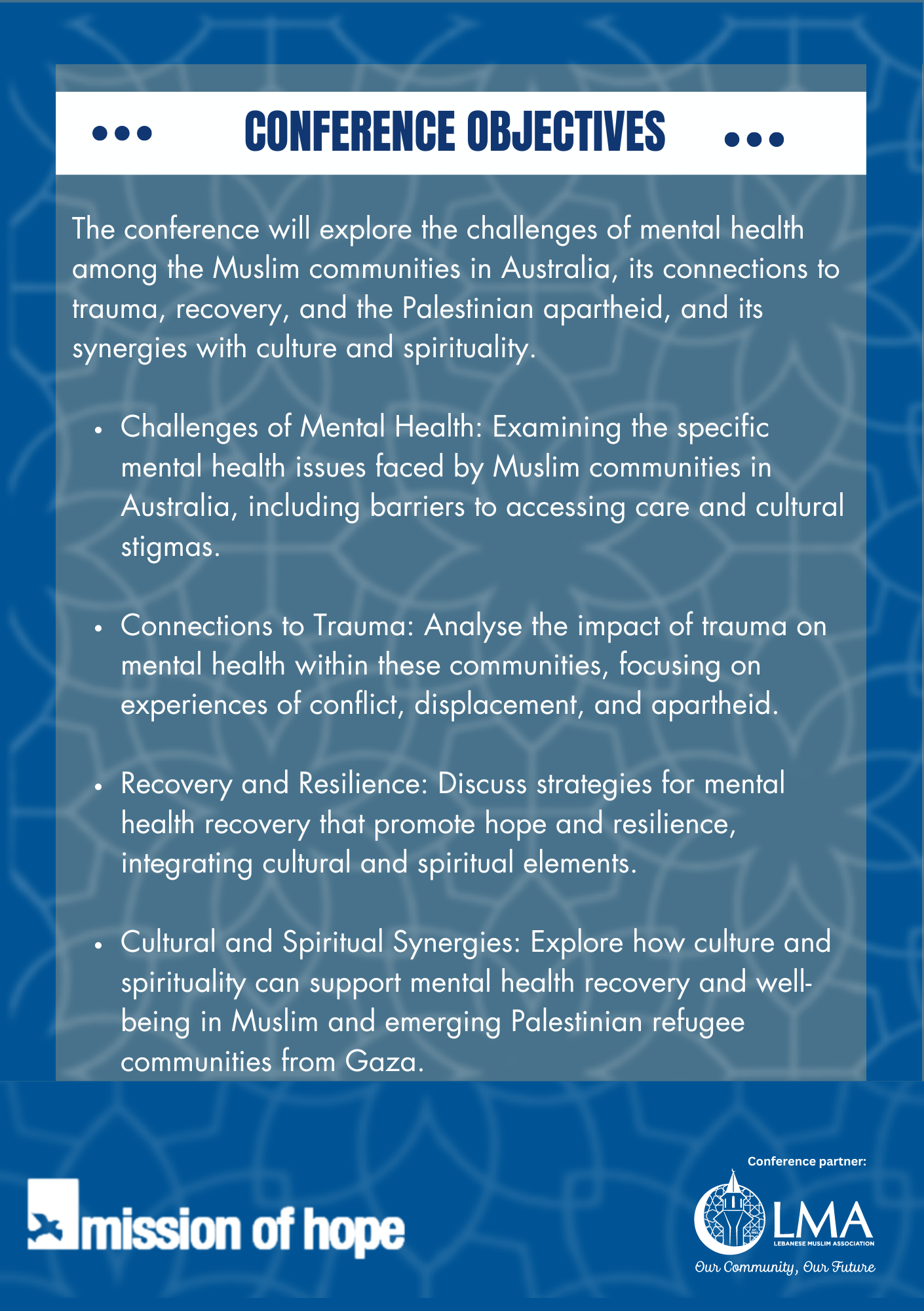 Mental Health Conference 2024 – Mission of Hope